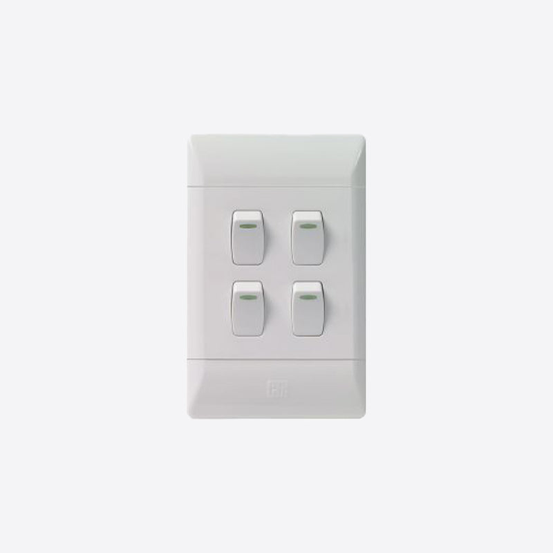 4 Lever 1 Way Switch 2x4 - K1-CN-K004 – Energy Express Online